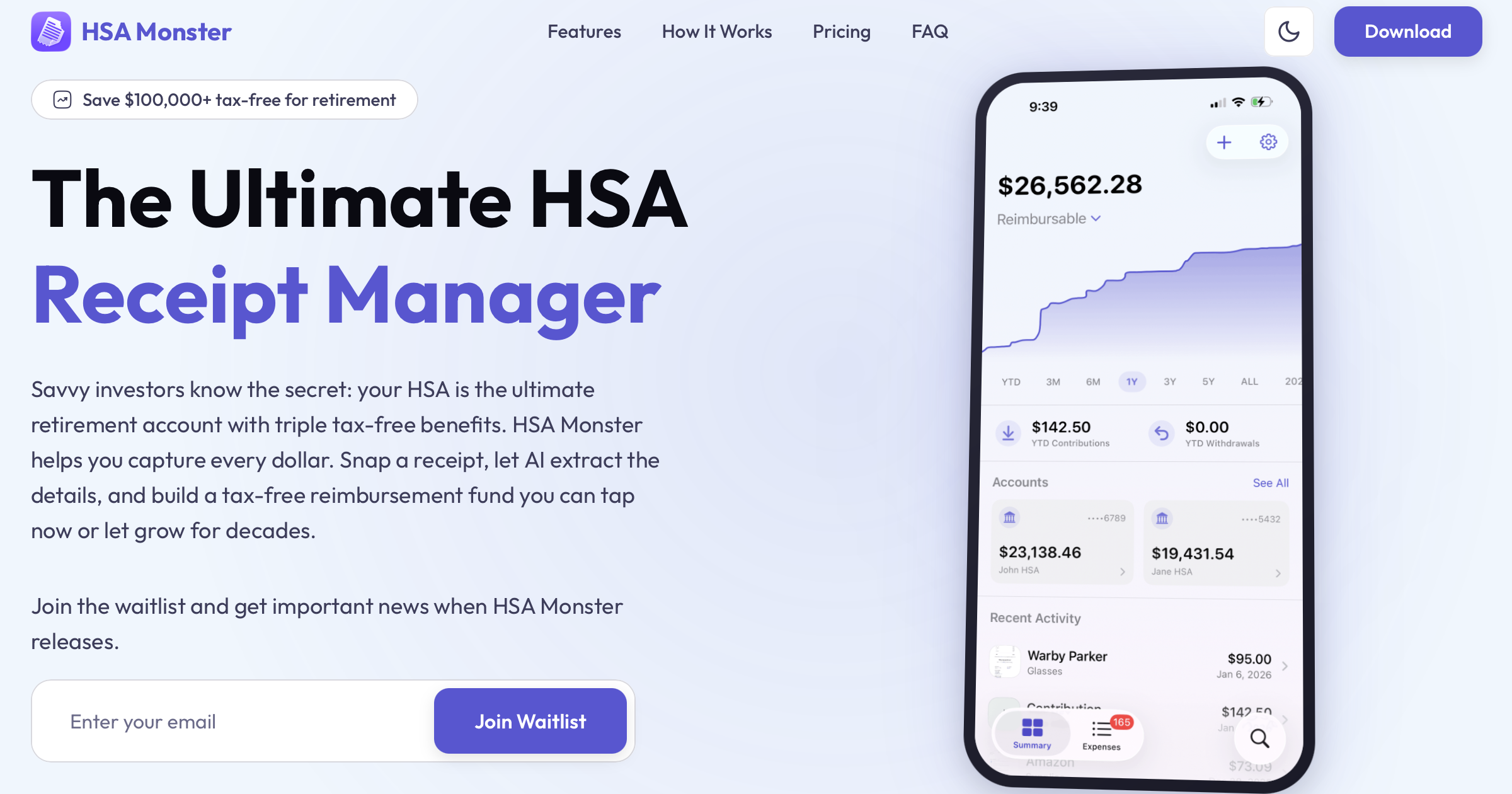 HSA Monster - Smart HSA Expense Tracking